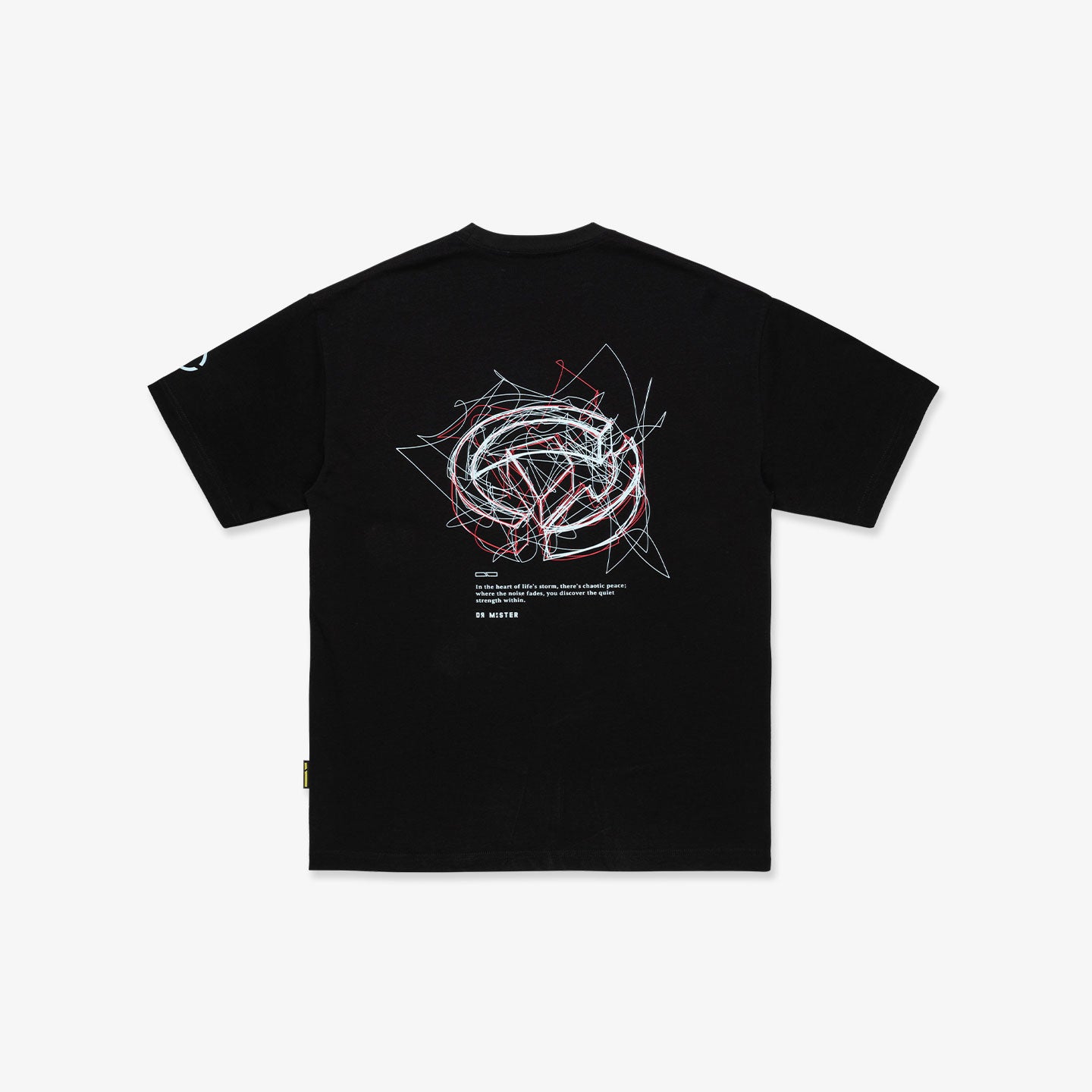 Scribbles Chaotic Peace L-Broad Tee - Black