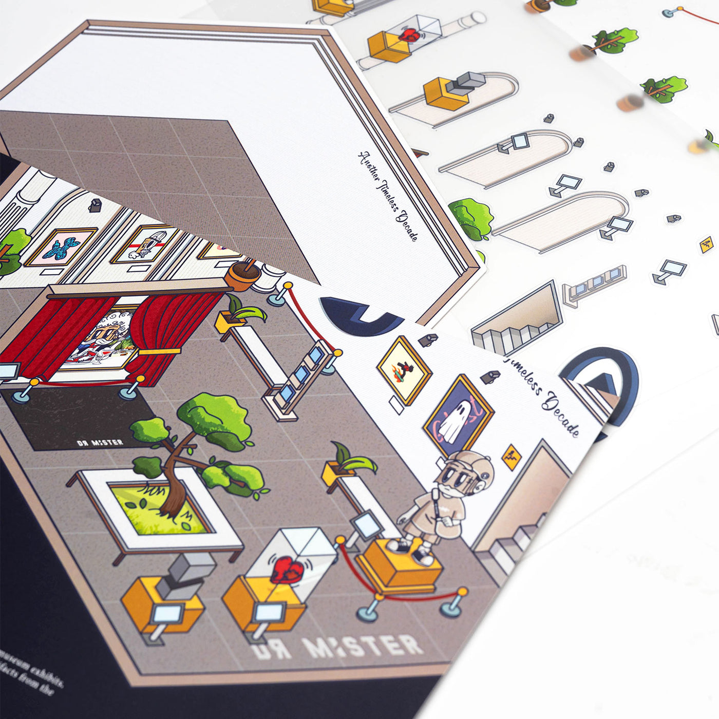 Museum of the Decade DIY Isometric Sticker Set